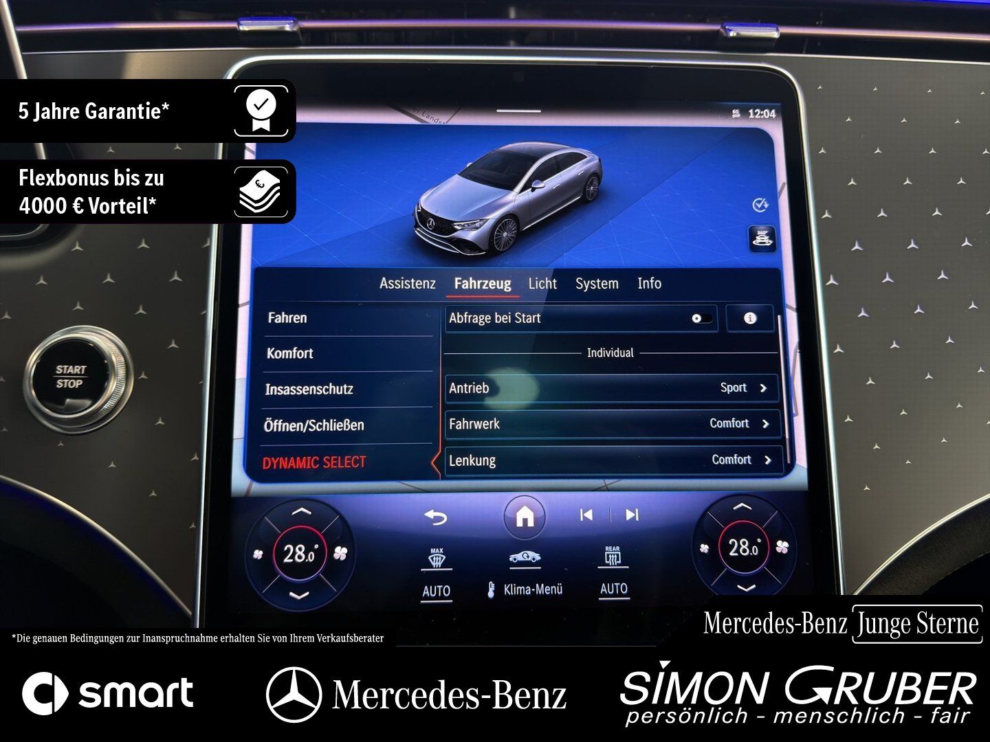 Mercedes-Benz EQE 350 4M AMG Night Pano Airmatic HAL 0,25% | Simon Gruber